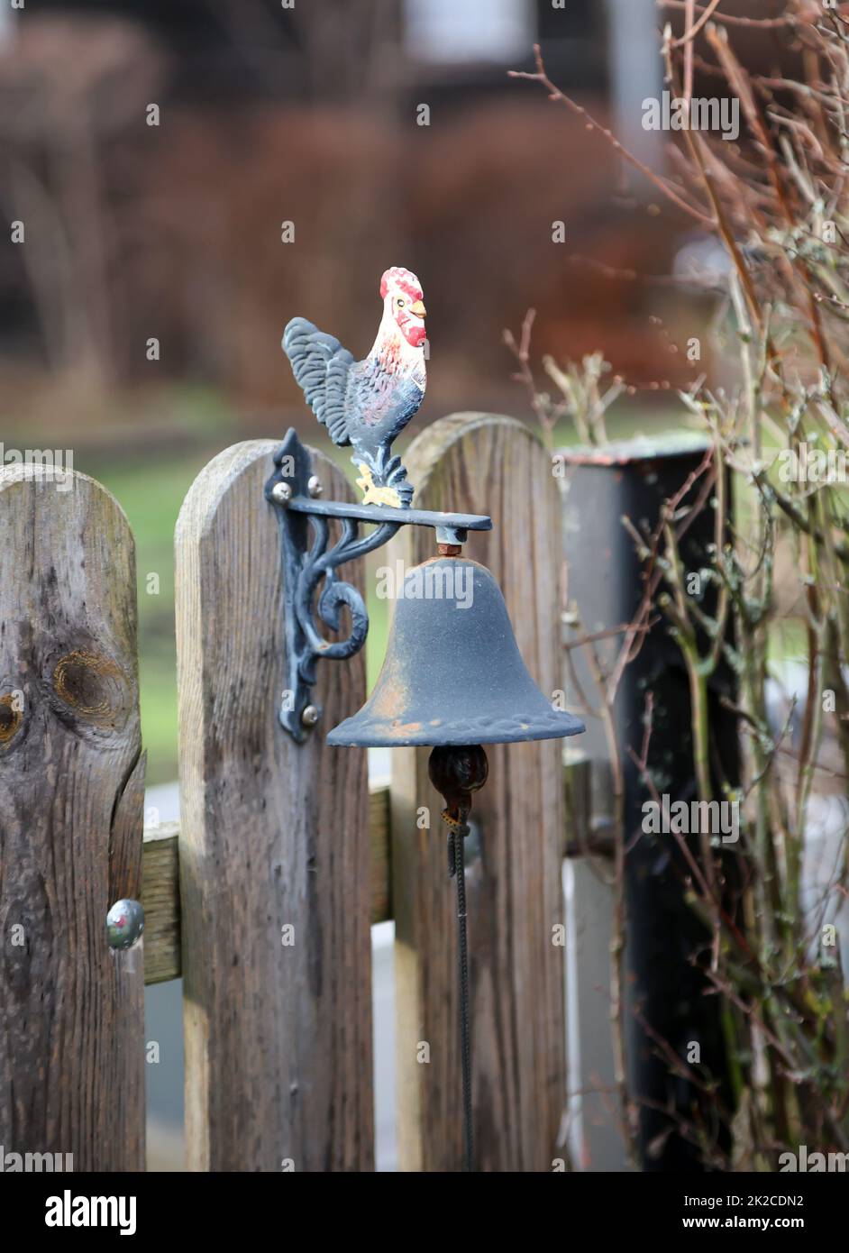 Bell on gate hi-res stock photography and images - Alamy