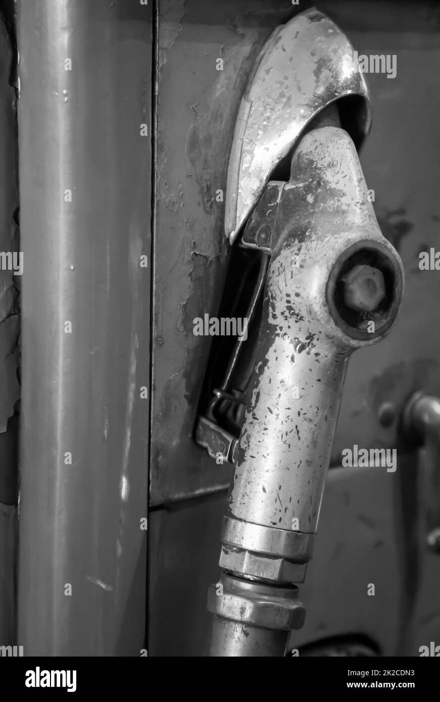 Retro gas station in Black and White Stock Photos & Images - Alamy