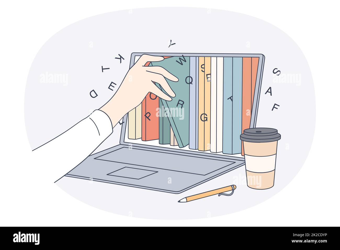 Isometric online library app Cut Out Stock Images & Pictures - Alamy