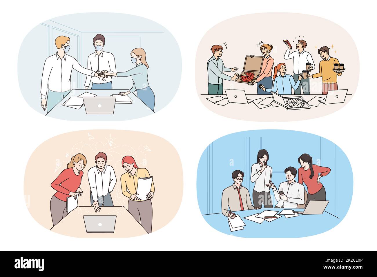 Corporate meeting office Cut Out Stock Images & Pictures - Alamy