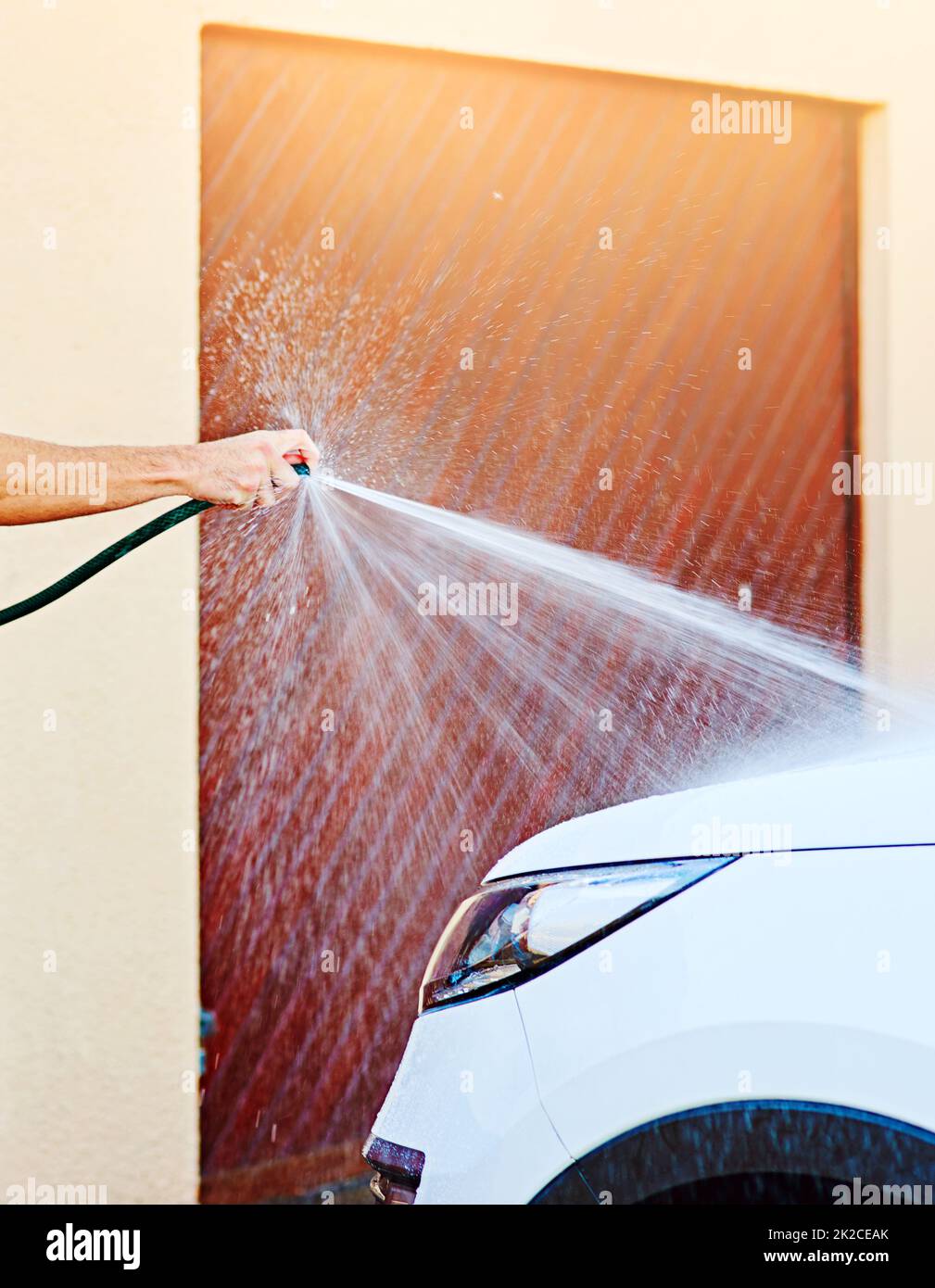 This car will be squeaky clean when Im done with it. Cropped shot of an ...