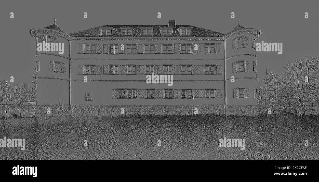 Bad Rappenau moated castle Stock Photo - Alamy