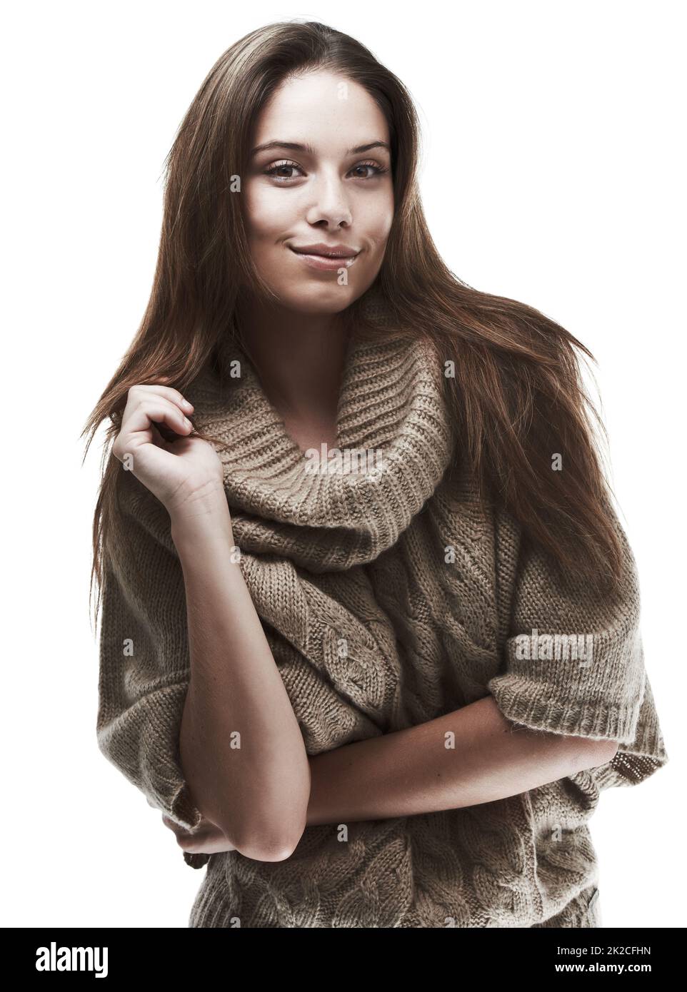 Skin thats softer than soft. Studio shot of a beautiful young woman ...