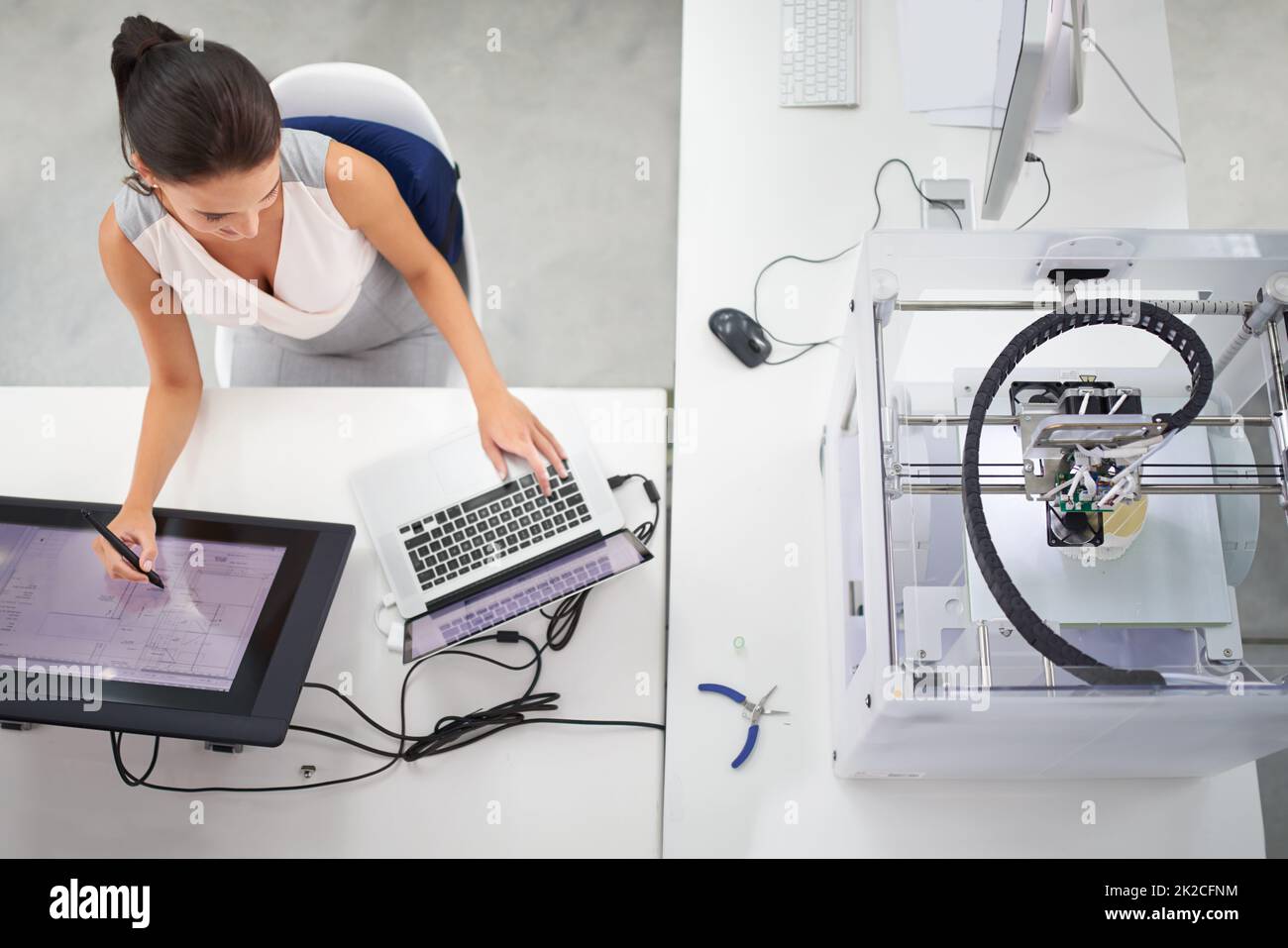 Woman printer hi-res stock photography and images - Alamy