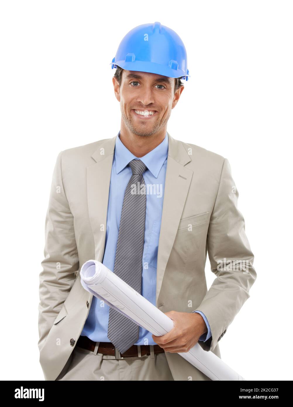Making your building better. Studio portrait of a handsome young ...