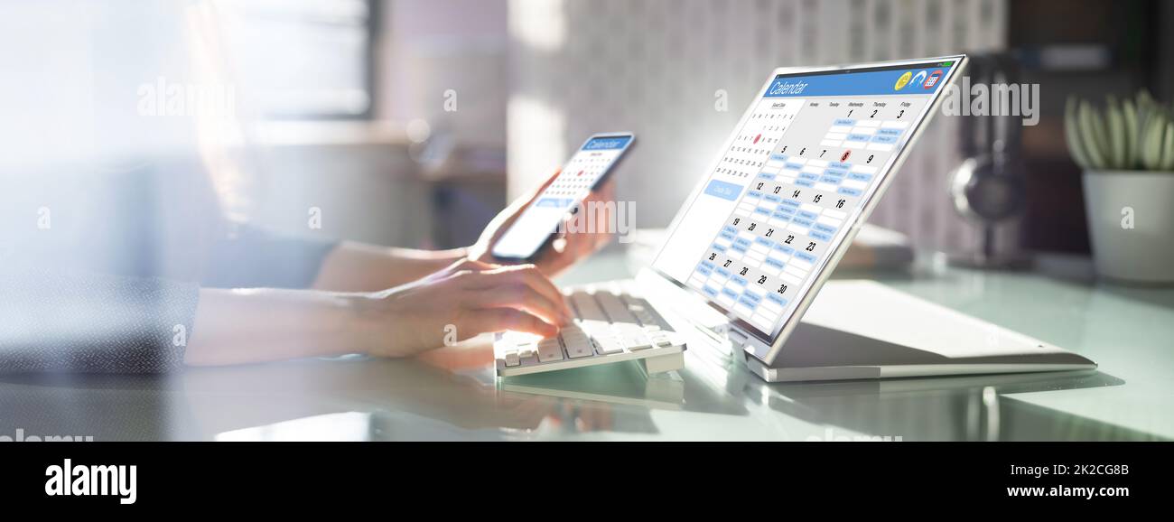 Doing Calendar Schedule Planning Stock Photo - Alamy