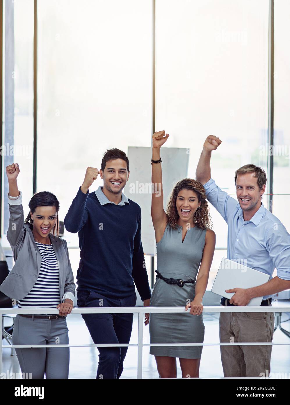 The best team in the business. Portrait of a group of colleagues ...