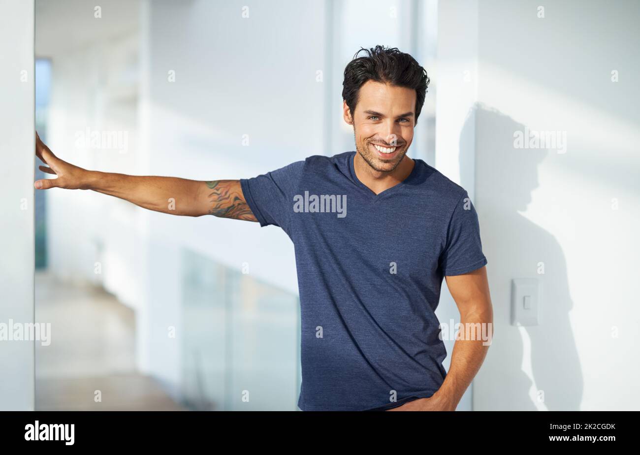 Leaning hand hi-res stock photography and images - Alamy