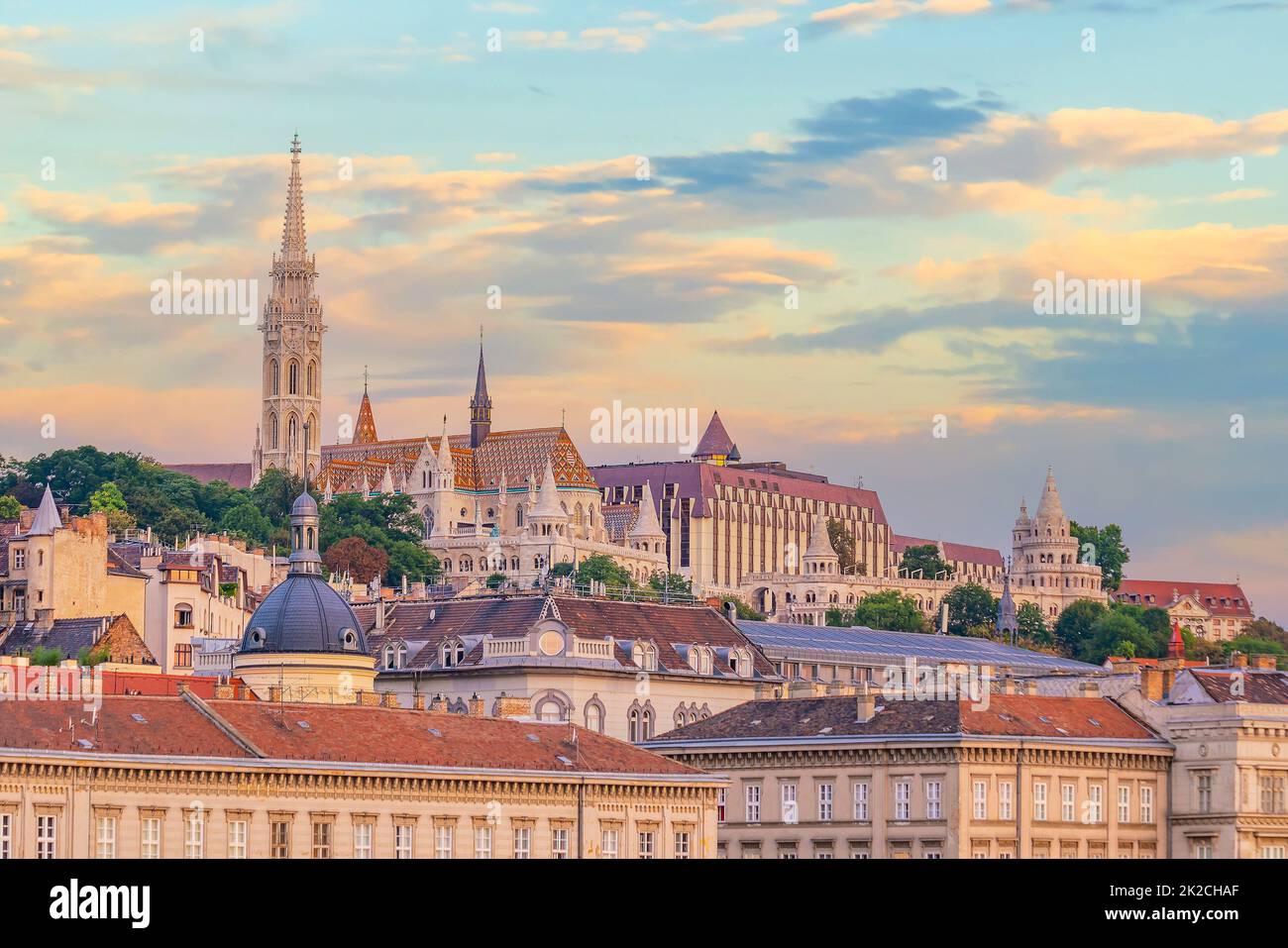 Budapest city skyline, cityscape of Hungary at sunset Stock Photo - Alamy