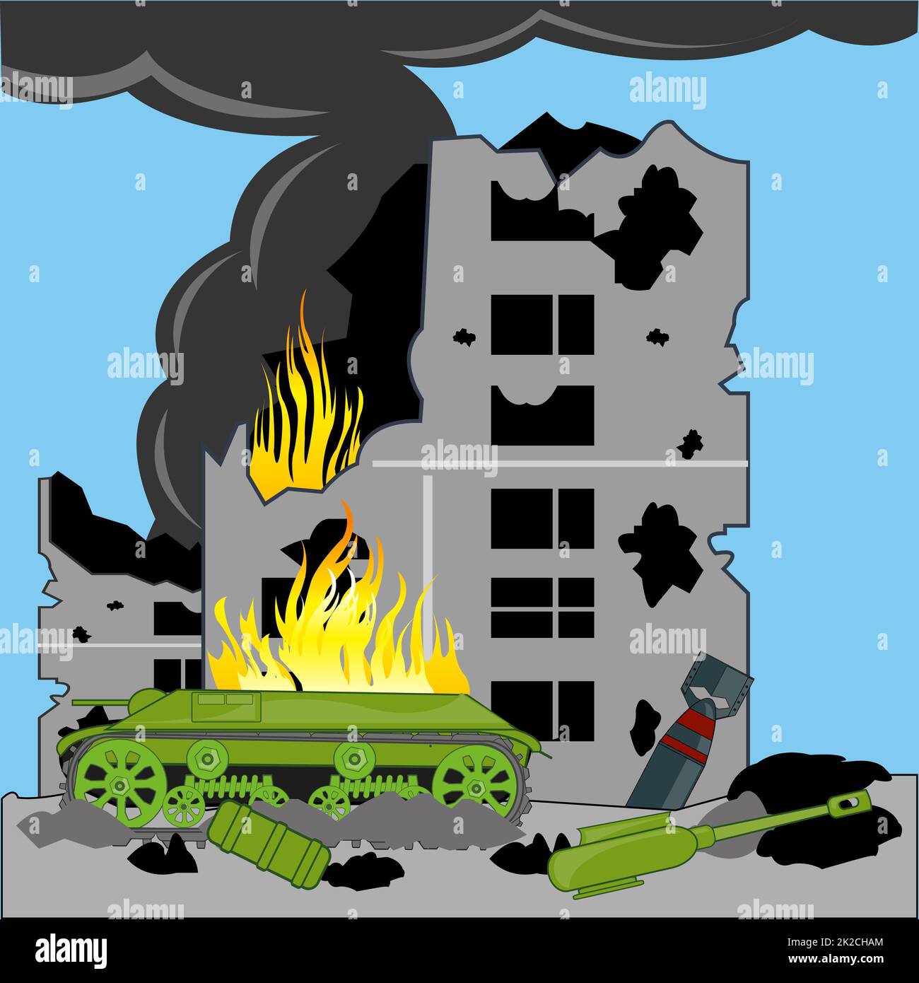 Destroyed tank hi-res stock photography and images - Alamy