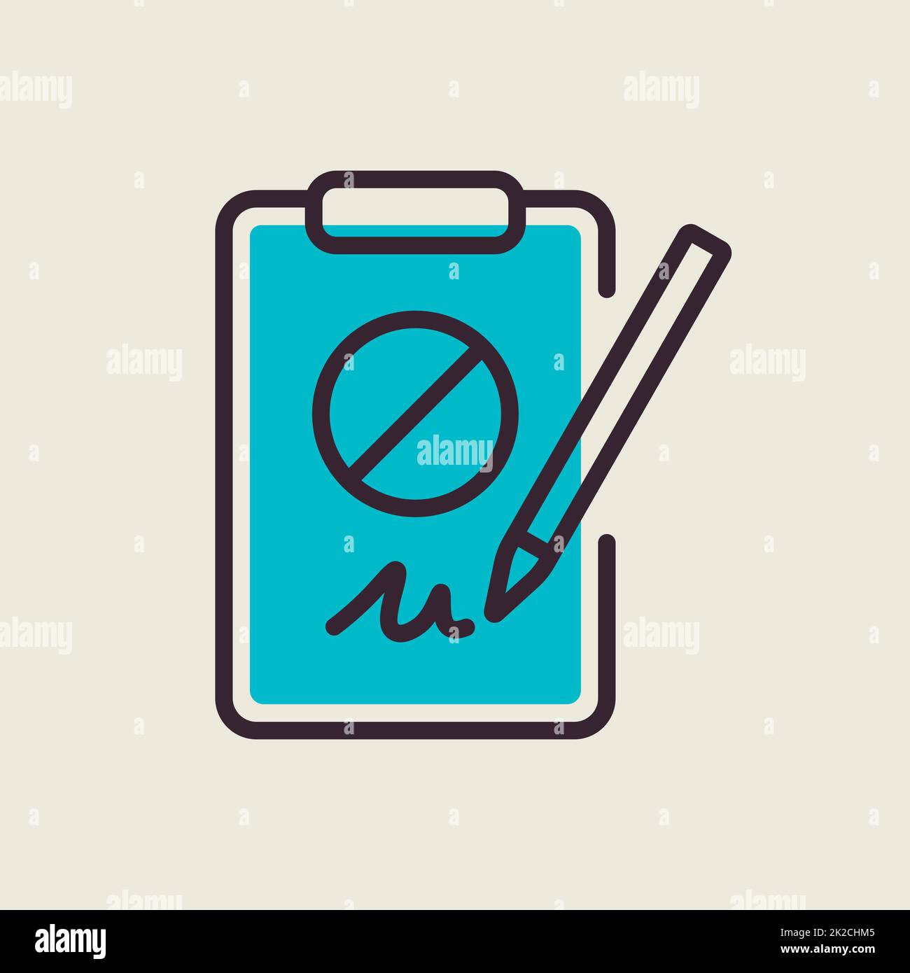 Petition vector icon. Protest action support Stock Photo - Alamy