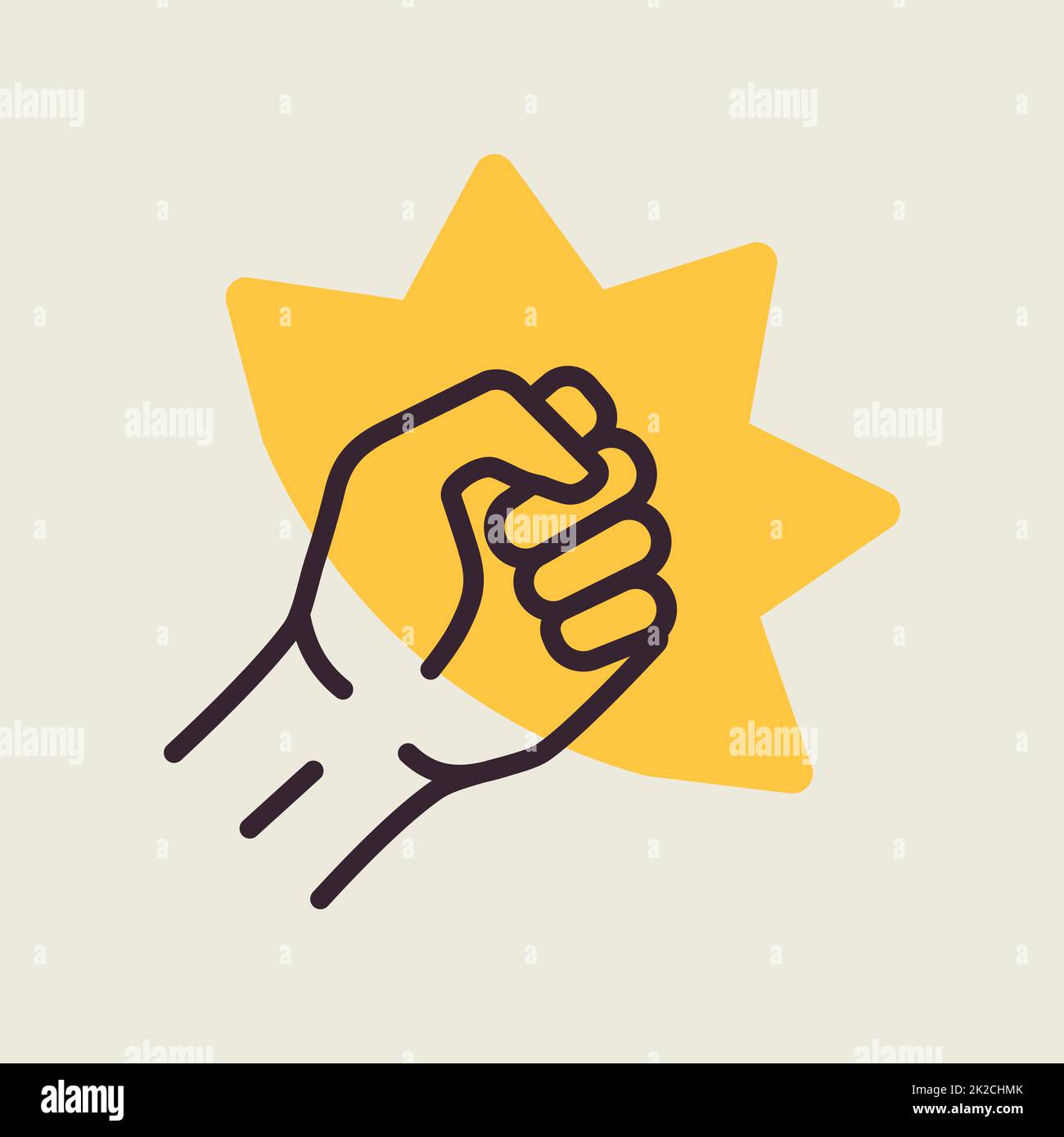 Punch raised up clenched hi-res stock photography and images - Alamy