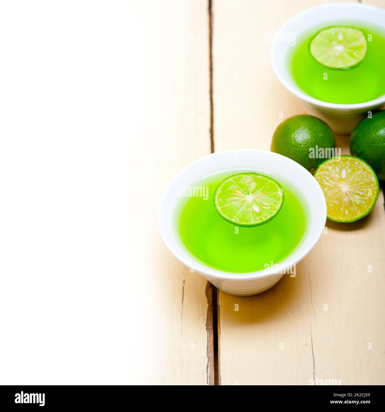 green lime lemonade Stock Photo - Alamy