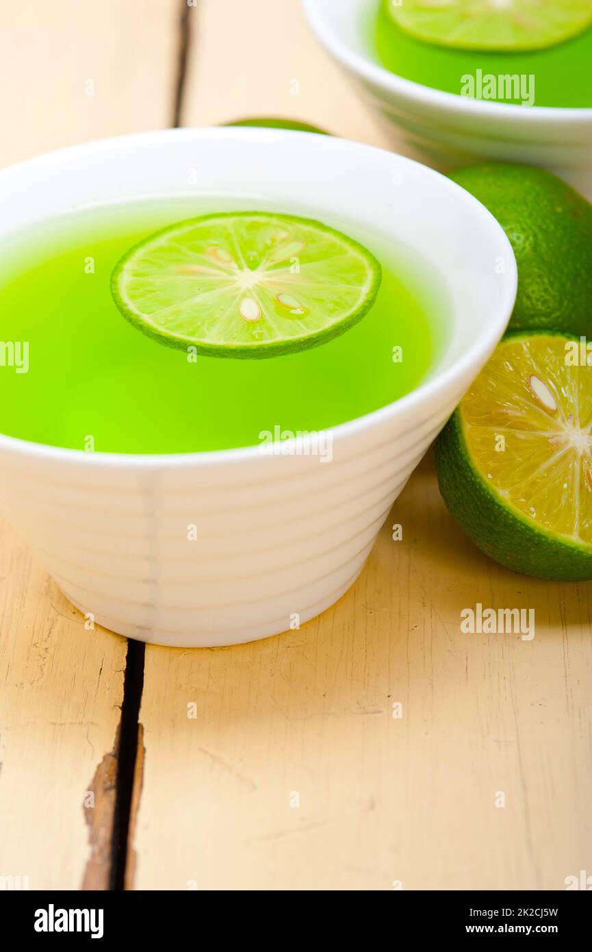 green lime lemonade Stock Photo - Alamy