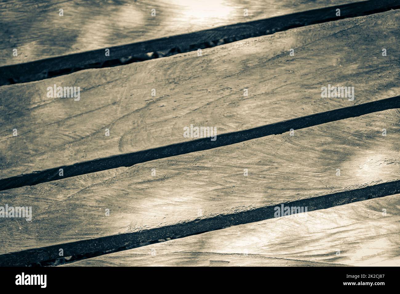 Texture and pattern slats wooden walking trails Sian Kaan Mexico Stock ...