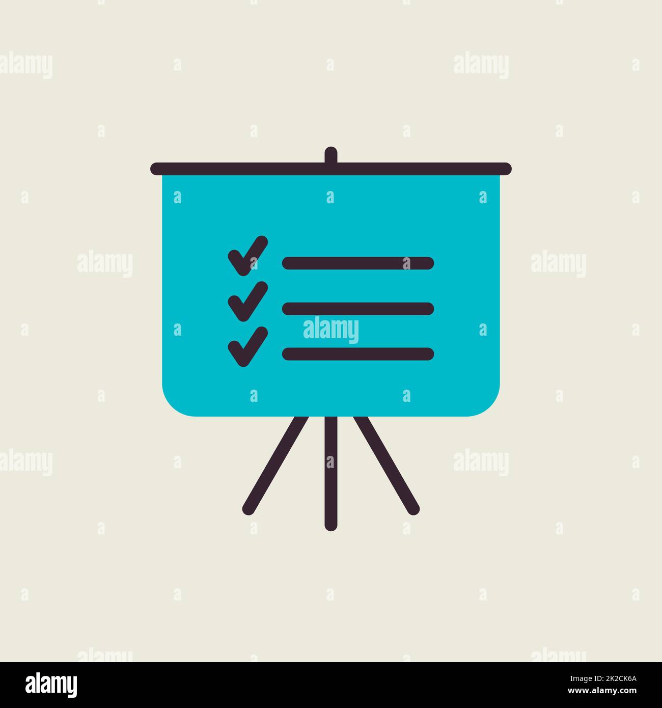 Statistics in training board icon. Planning sign Stock Photo - Alamy