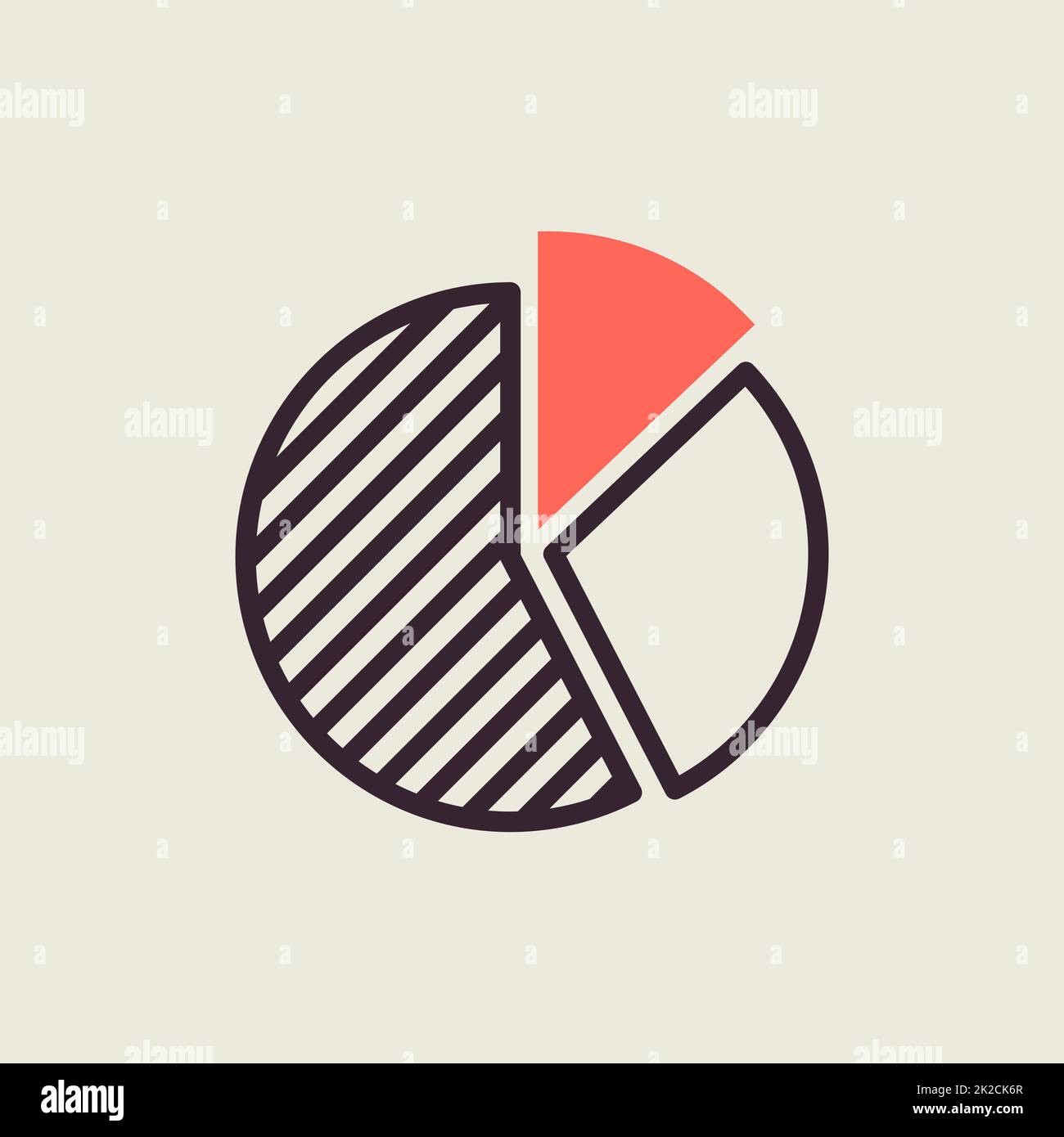 Pie Chart icon vector. Finances sign Stock Photo - Alamy