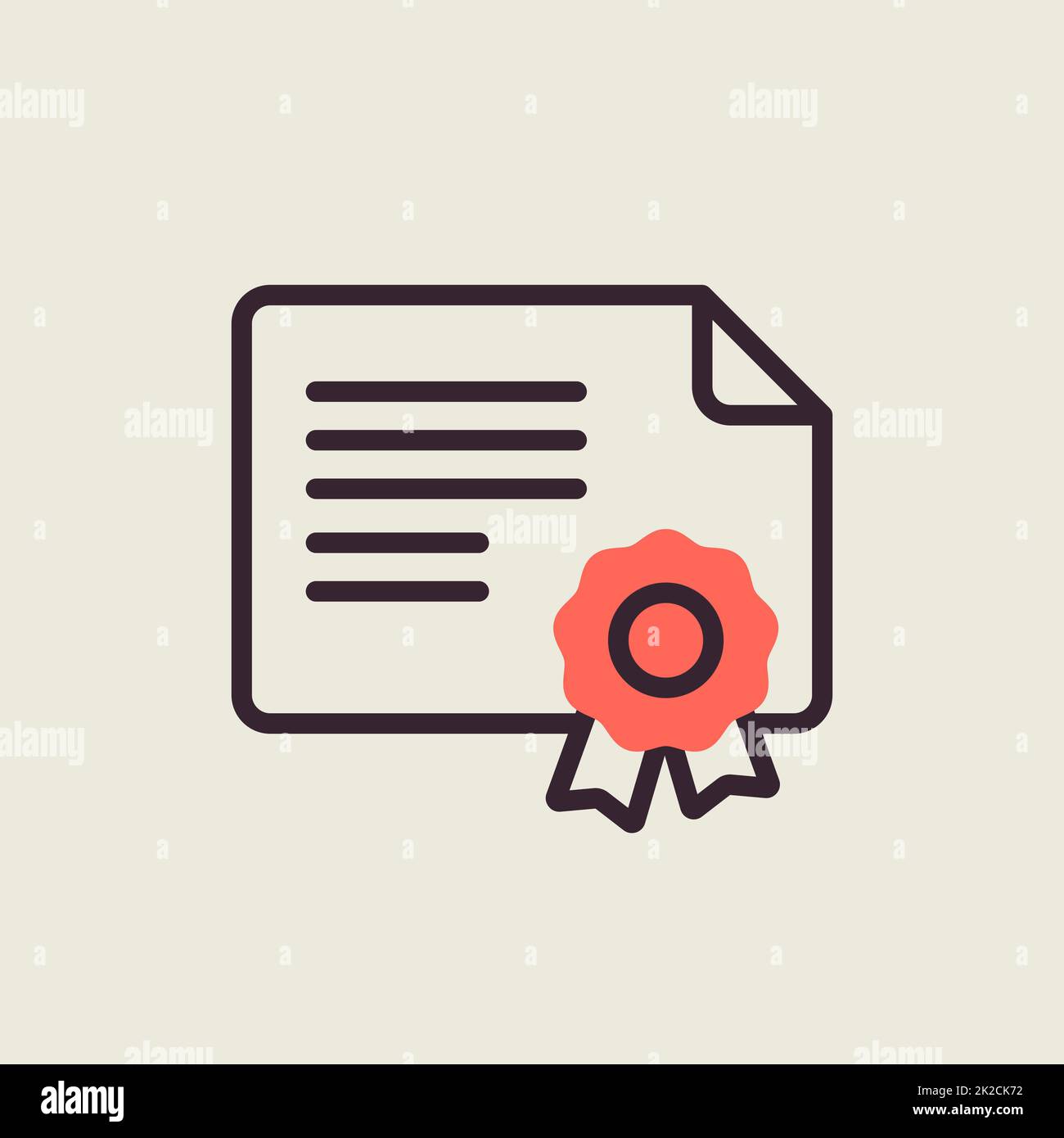 Quality education icon outline hi-res stock photography and images - Alamy