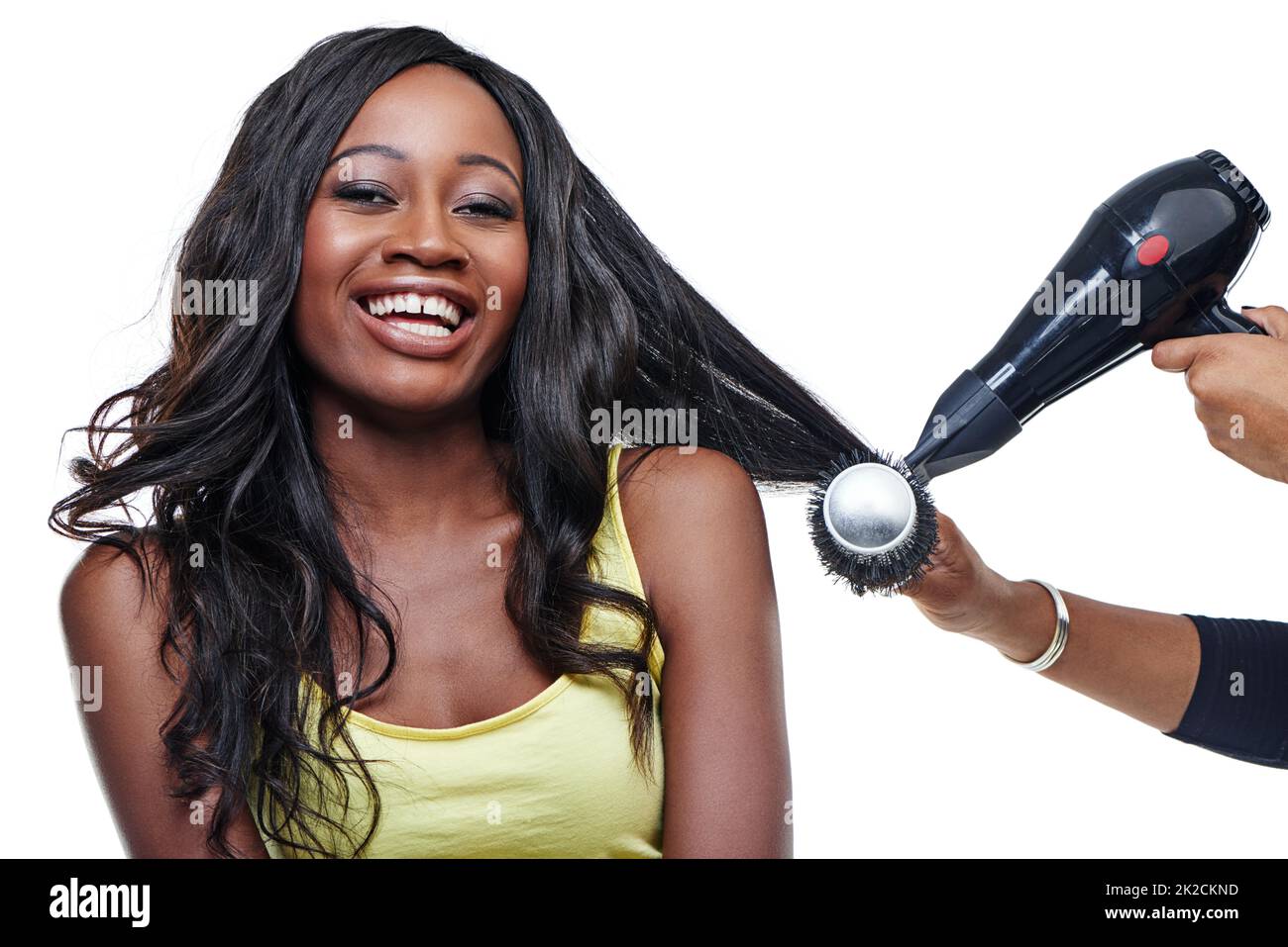 You havent seen hair this beautiful. Studio shot of an attractive young ...