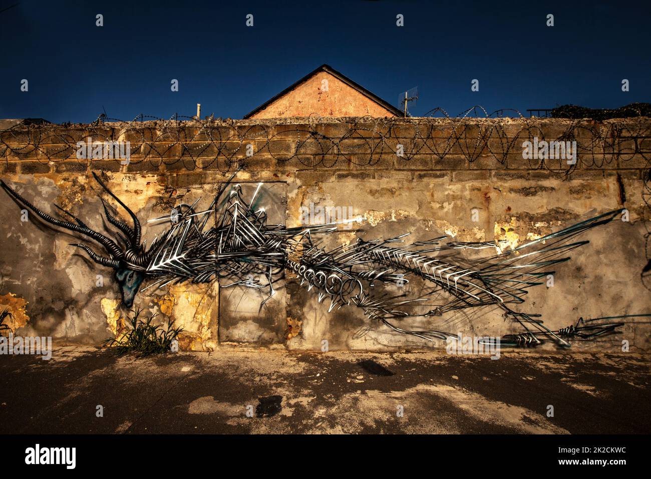 Urban art in the city. graffiti on a building wall Stock Photo - Alamy