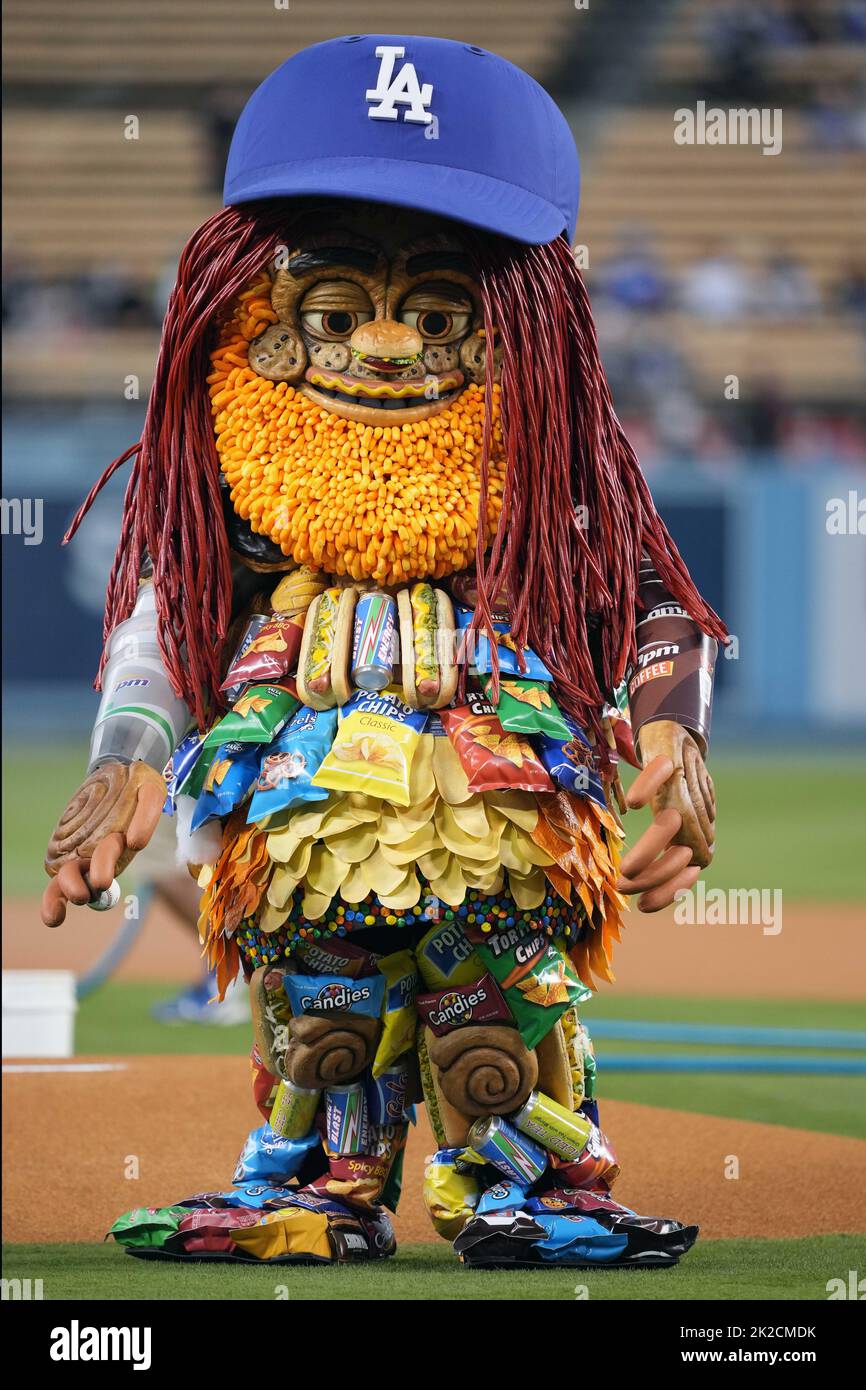 ampm mini market convenience store mascot Toomgis prepares to throw the ...