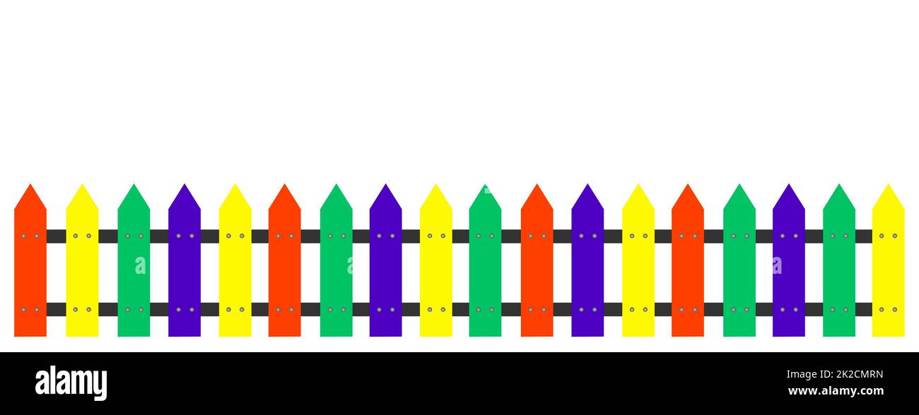 Cartoon wooden fence garden image hi-res stock photography and images ...