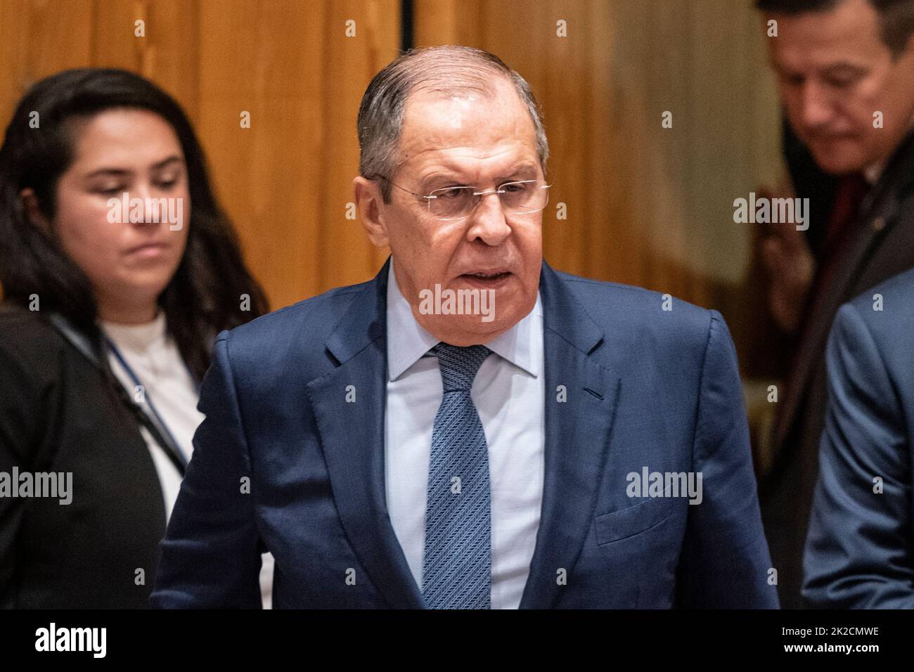 New York, NY - September 22, 2022: Sergey Lavrov, Minister for Foreign ...
