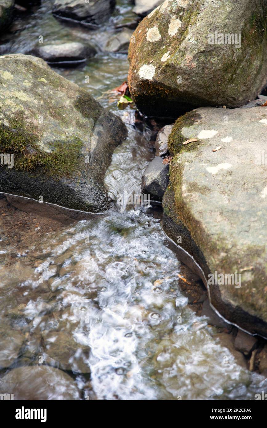 High angle view stream hi-res stock photography and images - Alamy