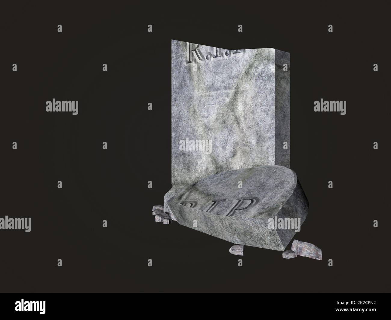 Broken tombstone hi-res stock photography and images - Alamy