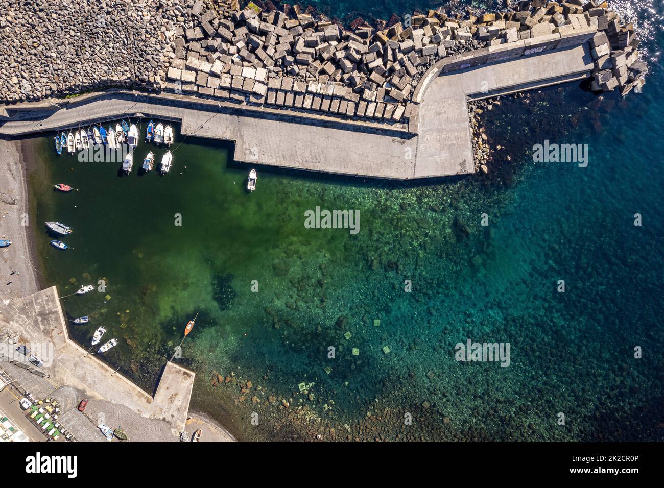 small port on the Sicilian coast Stock Photo - Alamy