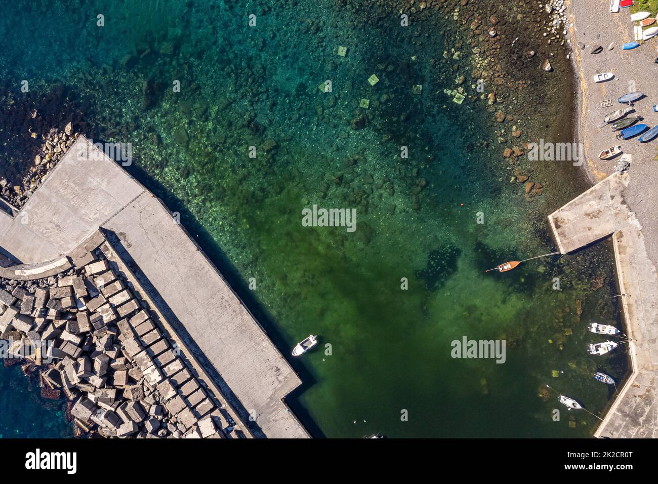 small port on the Sicilian coast Stock Photo - Alamy