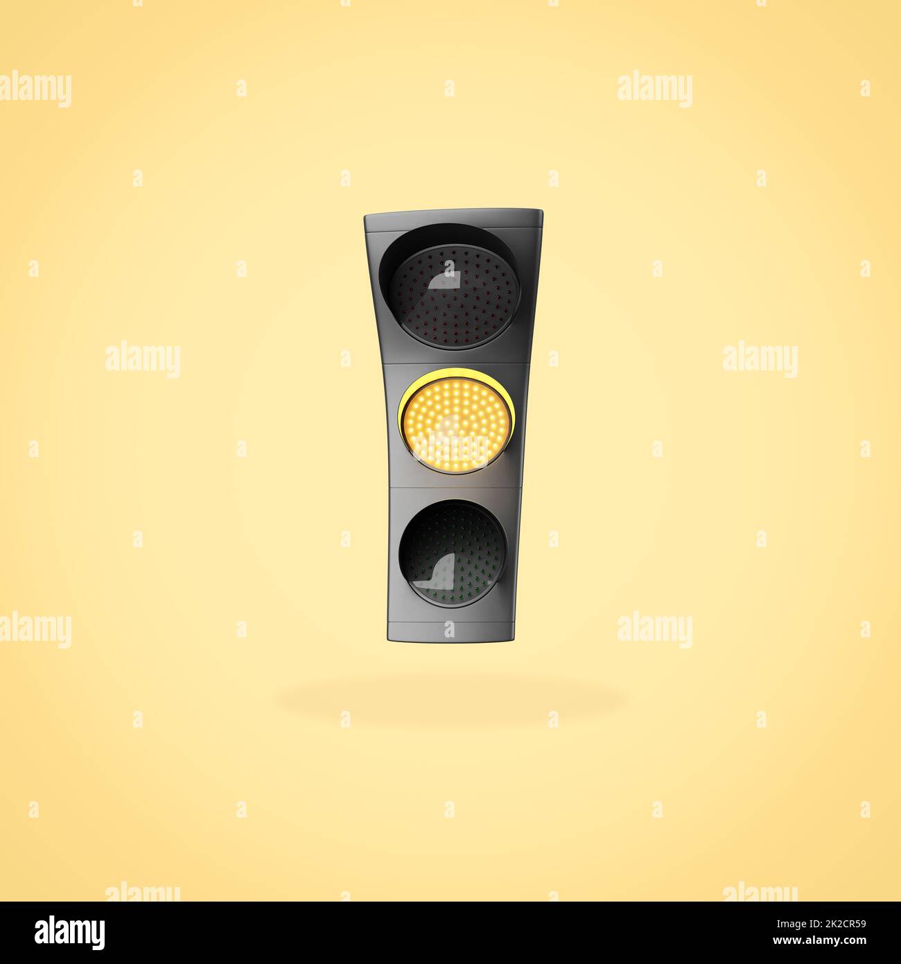 Yellow Traffic Lights on Yellow Background Stock Photo - Alamy