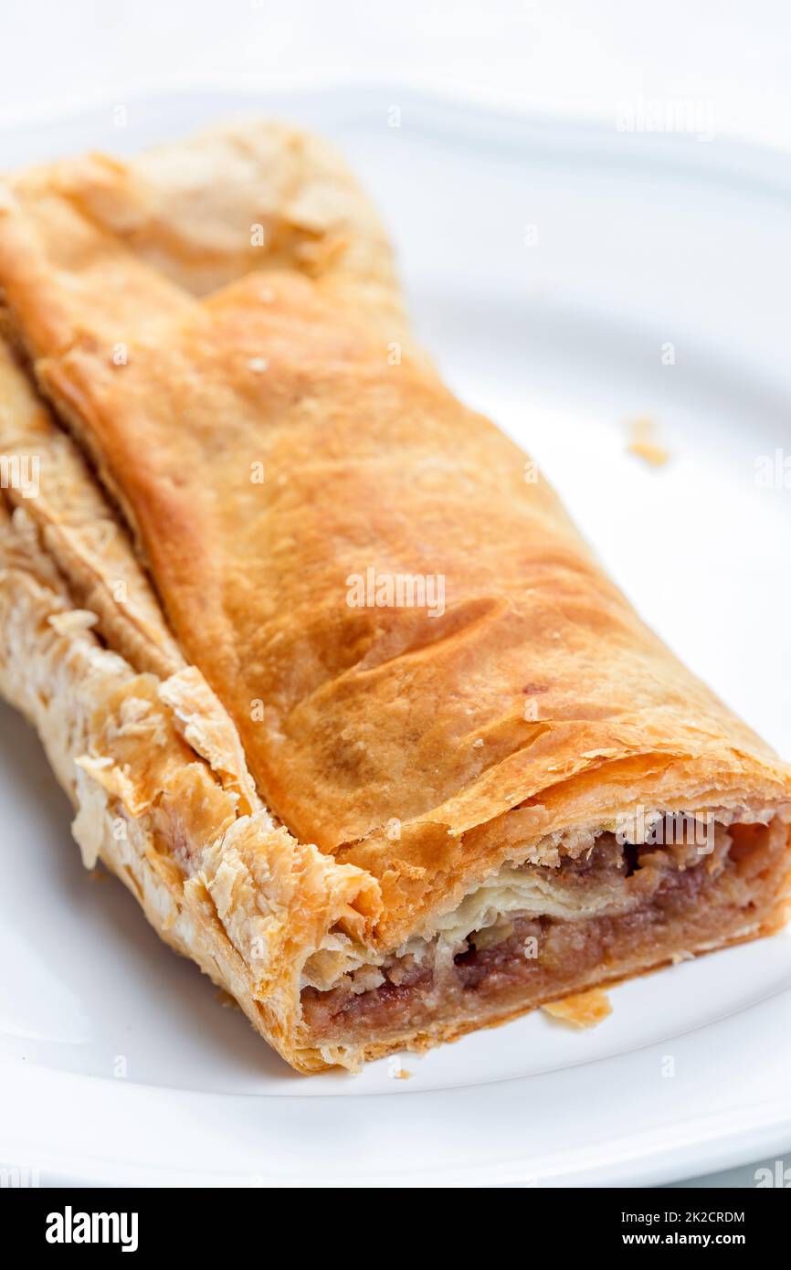 still life of apple strudel Stock Photo - Alamy