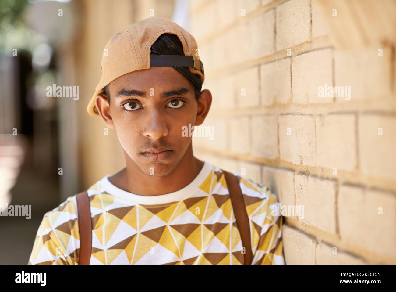 Teen boy trying to look cool hi-res stock photography and images - Alamy