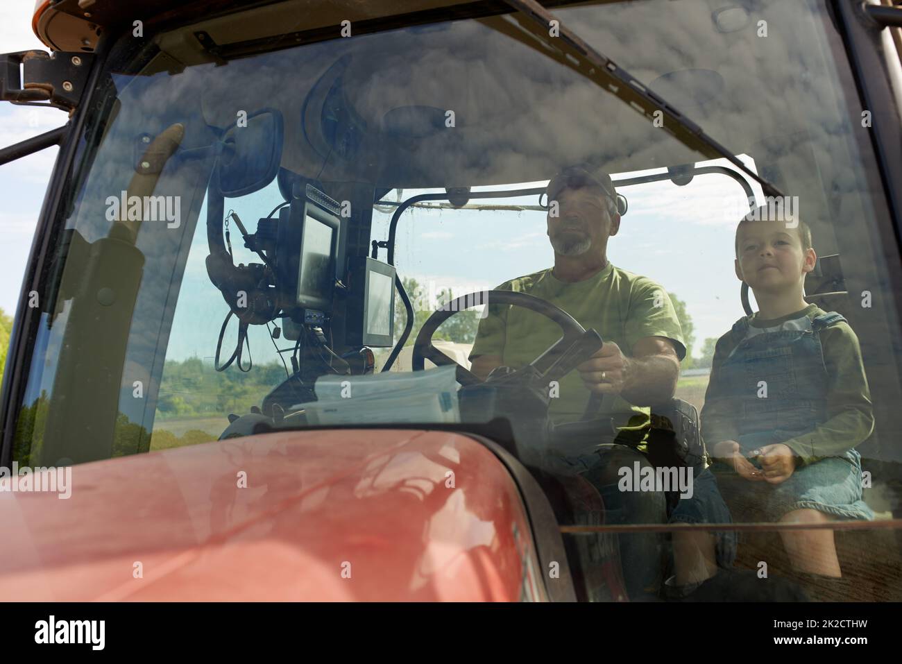 Inside a tractor cab hi-res stock photography and images - Alamy
