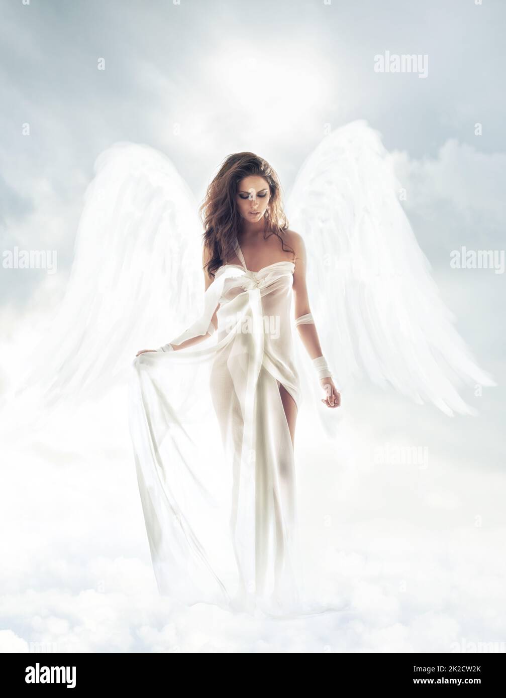 Fantasy portrait woman dark angel hi-res stock photography and images ...