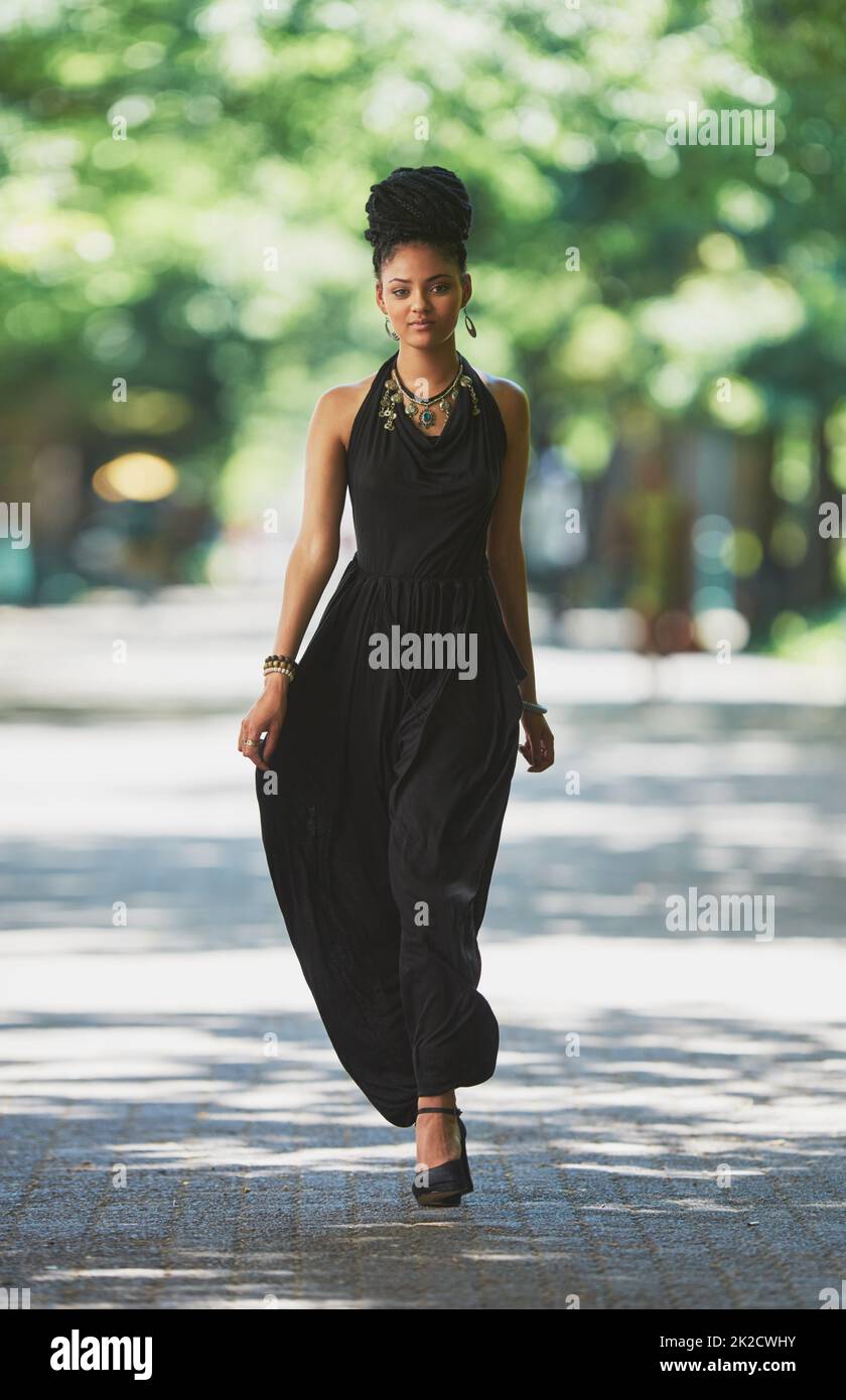 Just as gorgeous as her natural surroundings. Portrait of an attractive ...