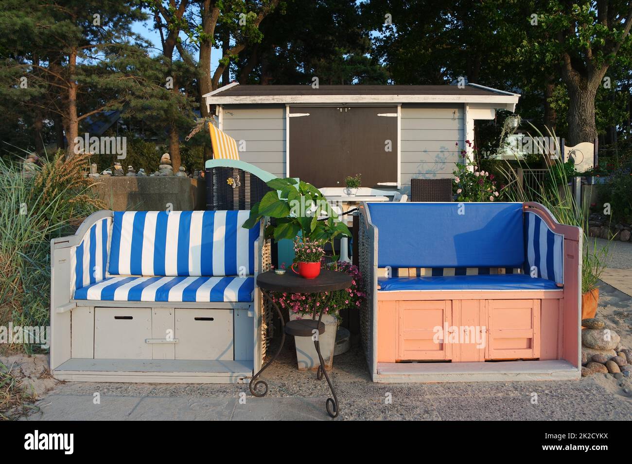 Summer idyll on the beach Stock Photo - Alamy