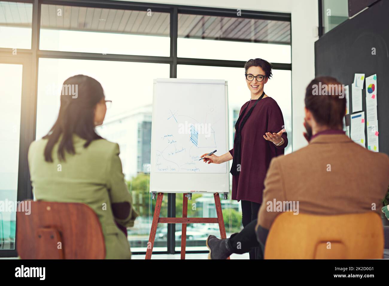 Moving the company forward head-on towards success. Cropped shot of a ...