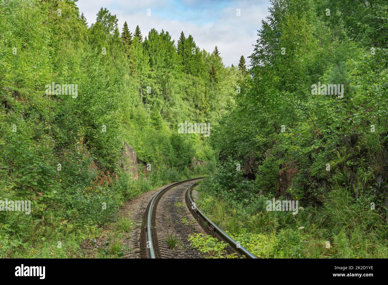 Straight railway mountain in hi-res stock photography and images - Alamy