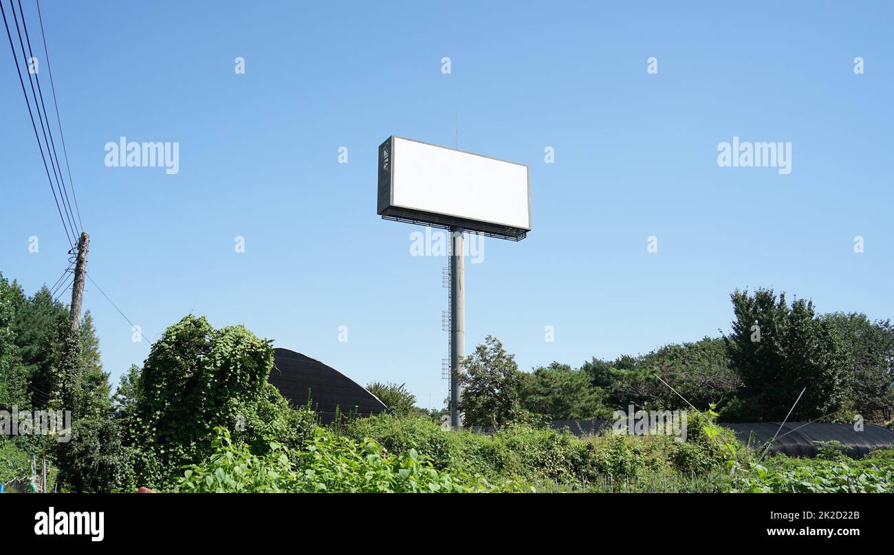 Outdoor advertising Scenery and Advertising Mockup Stock Photo - Alamy