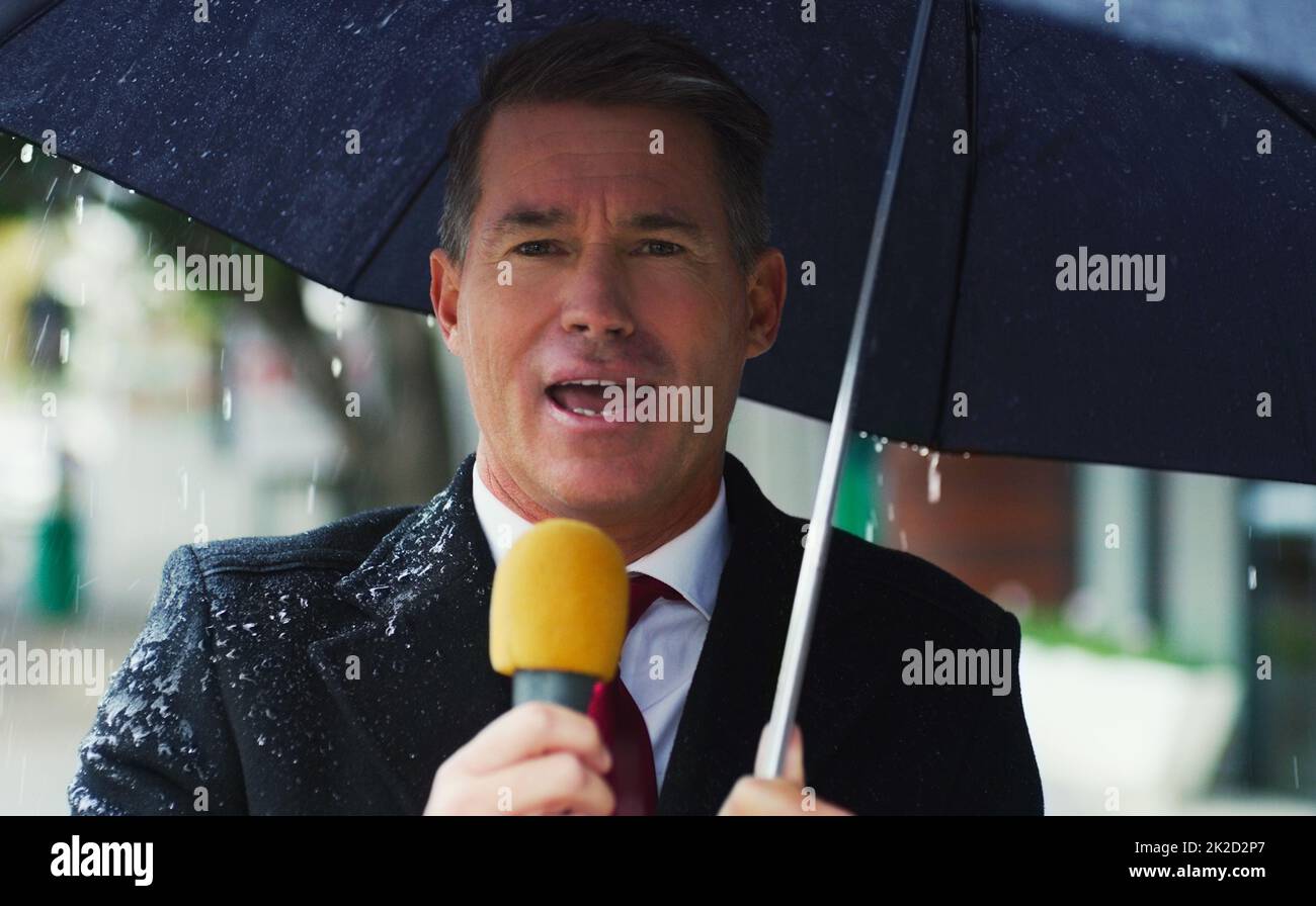 Business men talking rain hi-res stock photography and images - Alamy