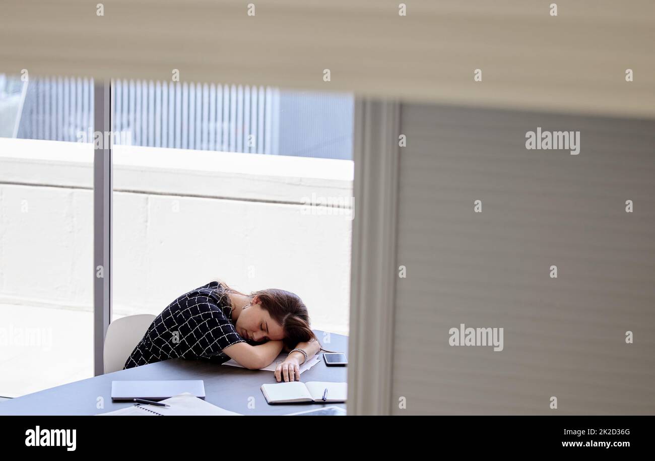 Nap at the office hi-res stock photography and images - Alamy