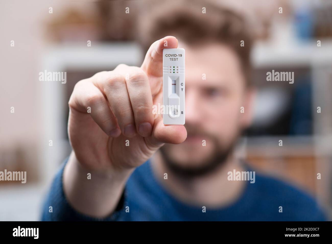 Negative test result by using rapid test device for COVID-19 Stock ...