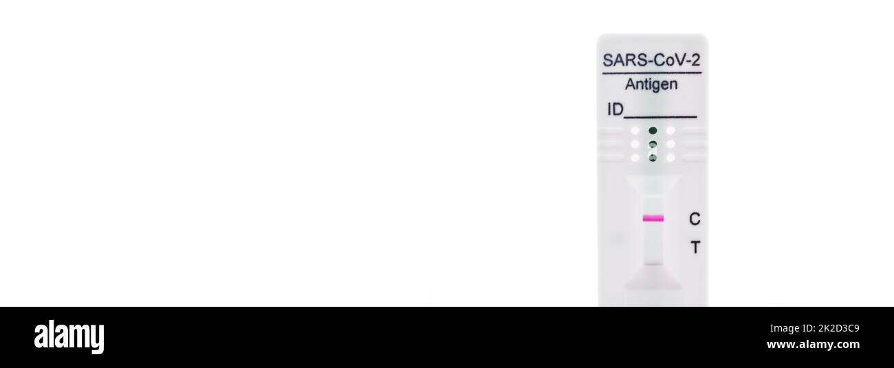Negative test result by using rapid test device for COVID-19 Stock ...