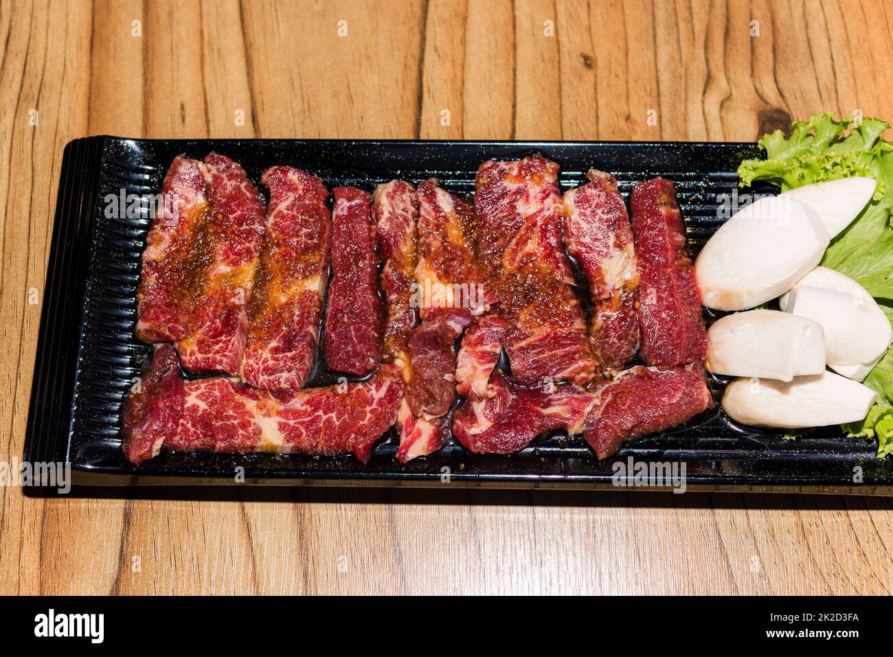 Korean traditional style fresh pork beef belly BBQ Stock Photo - Alamy