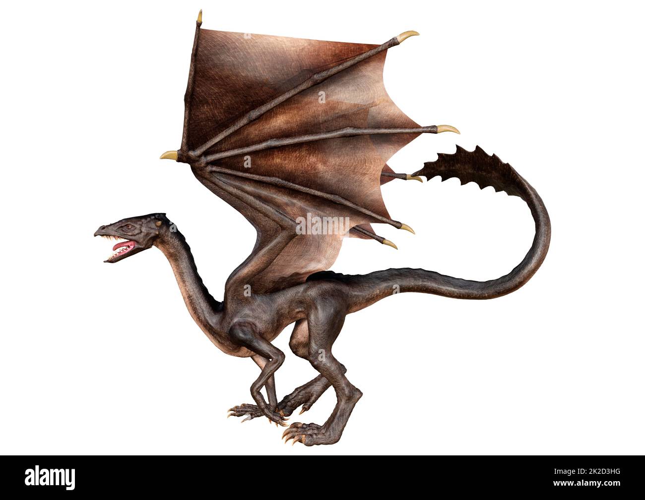 3D Rendering Fairy Tale Dragon on White Stock Photo - Alamy