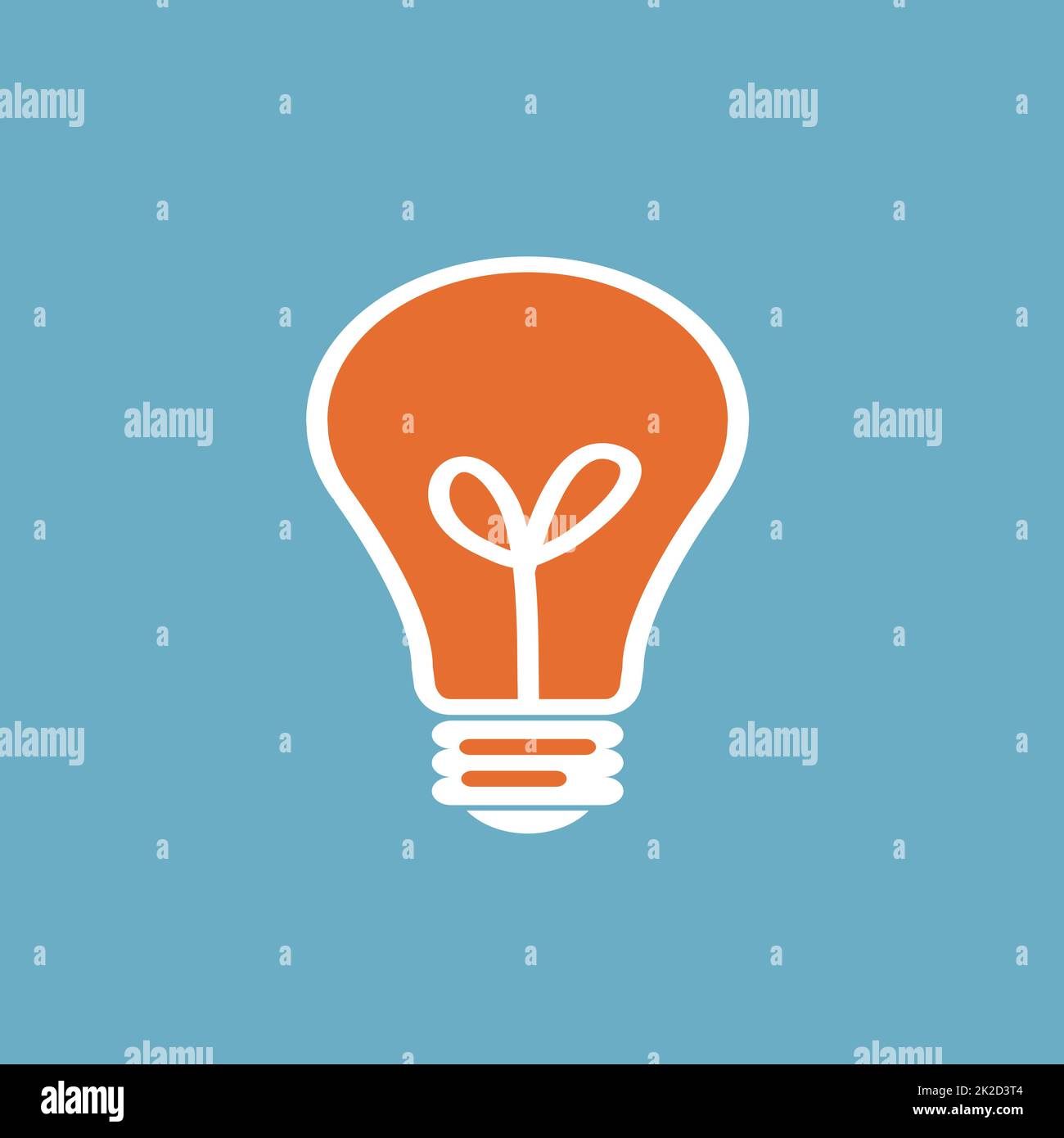a lightbulb - a symbol icon Stock Photo - Alamy