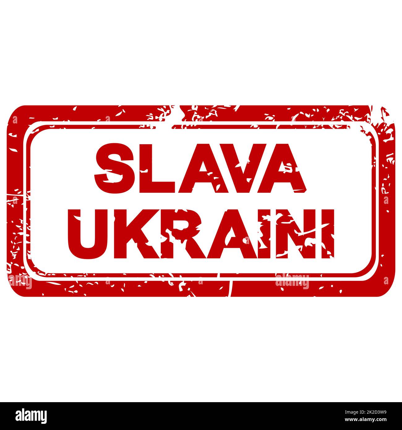 SLAVA UKRAINI red rubber stamp Stock Photo - Alamy