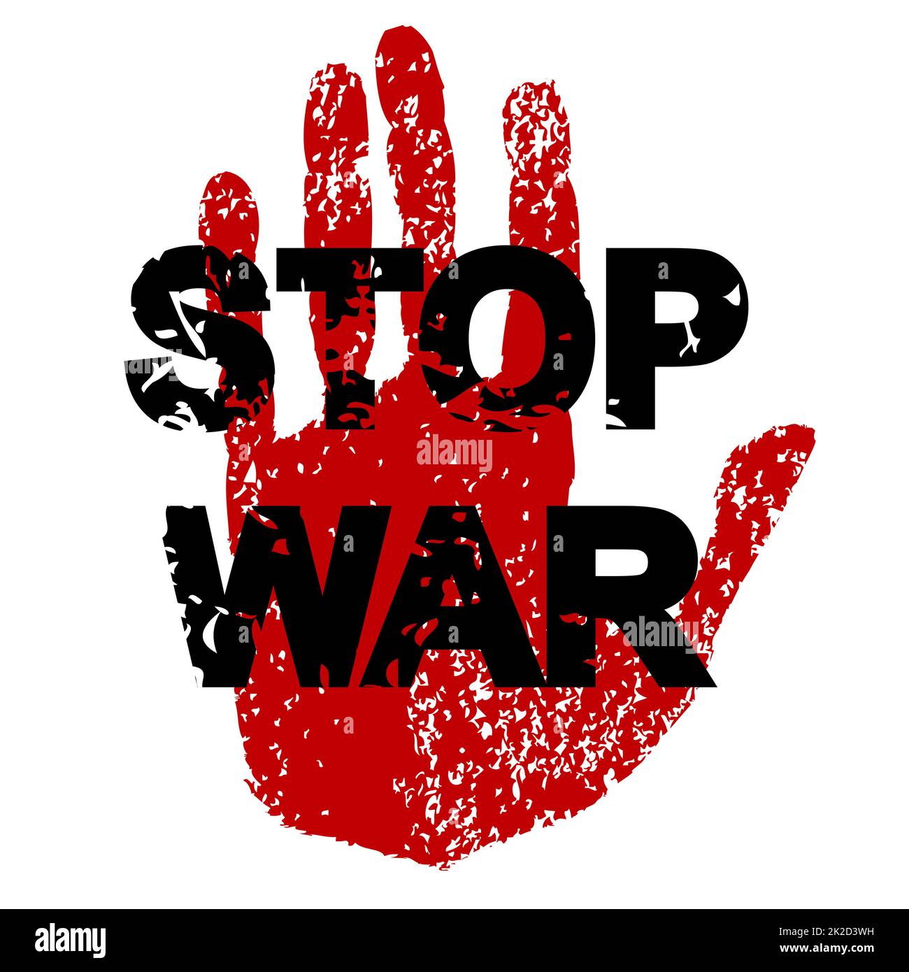 STOP WAR concept with human hand Stock Photo - Alamy